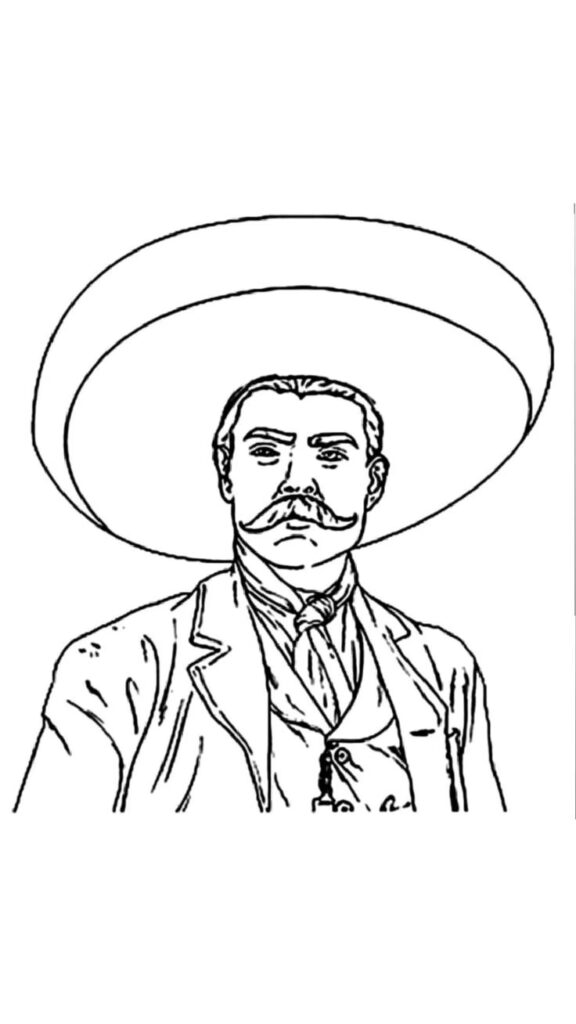 Descarga y Colorea a Emiliano Zapata: Un Homenaje | KONE
